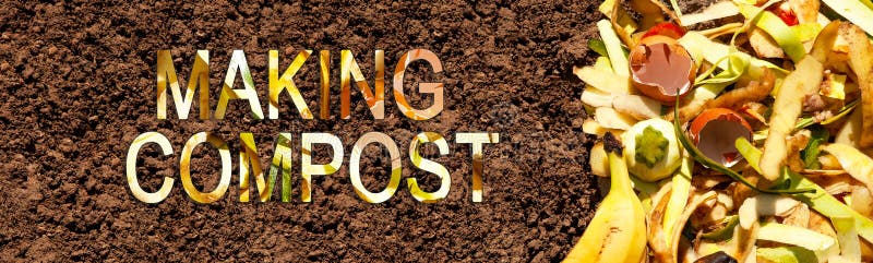 Organic Waste for Composting on the Soil. Stock Photo - Image of waste ...