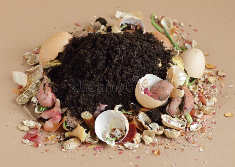 Rganic Waste, Heap of Biodegradable Vegetable Compost with Decomposed ...