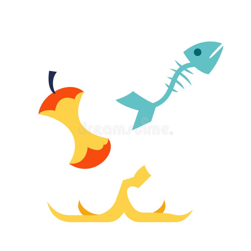 Organic Waste Illustration stock vector. Illustration of sanitation ...