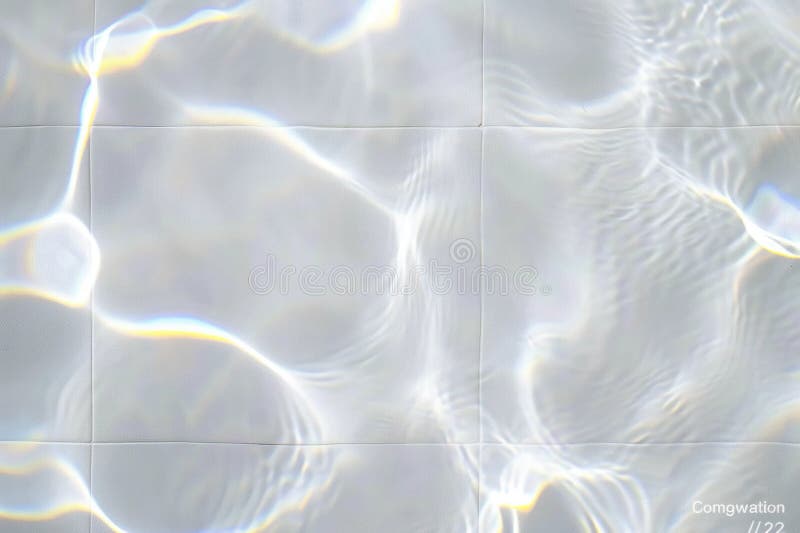 Organic Water Texture Overlay with Diagonal Caustic Effect and Shadows ...