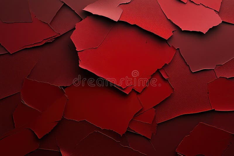 Organic Waves: Dark Red Gradient Texture with Crumbled Paper Layers ...