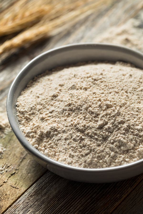 Organic Whole Wheat Flour stock photo. Image of dietary - 147134556