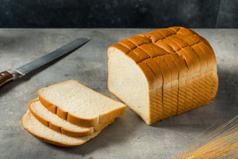 Organic Whole Wheat White Bread Stock Photo - Image of tasty, sliced ...