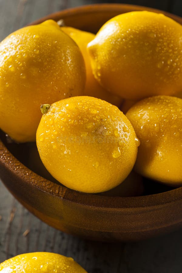 Organic Yellow Citrus Lemons Stock Photo - Image of organic ...