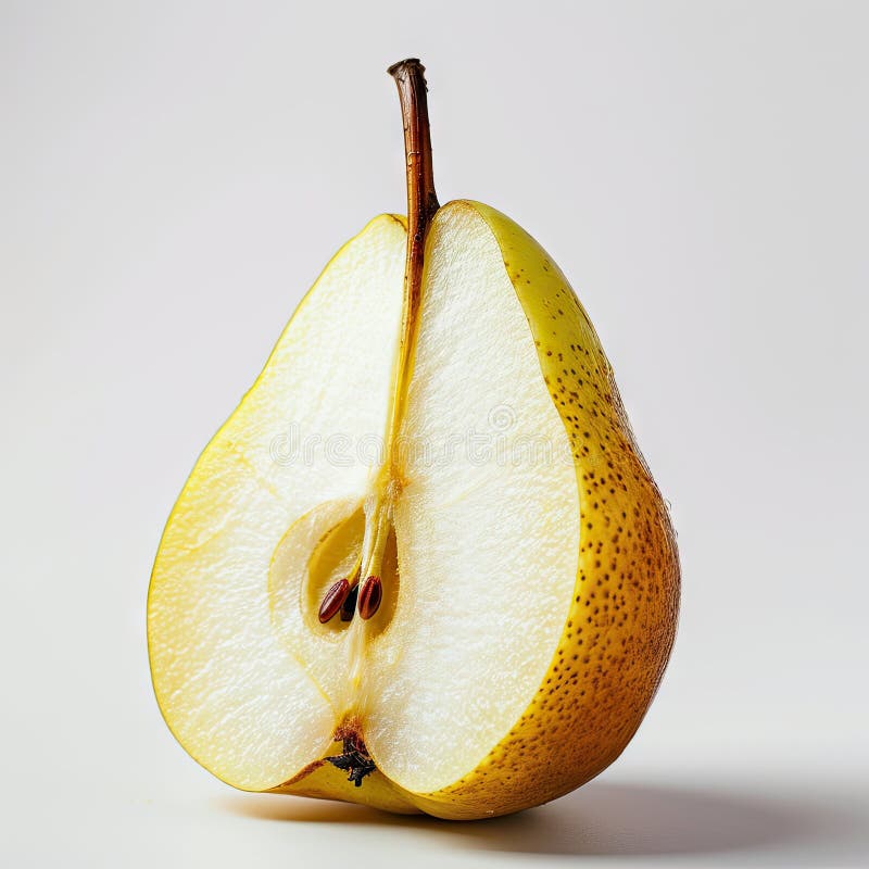Organic Yellow Pear Slice, Close-up Stock Image - Image of pieces ...