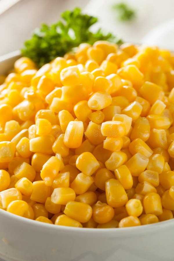 Organic Yellow Steamed Corn Stock Photo - Image of tasty, diet: 52322590