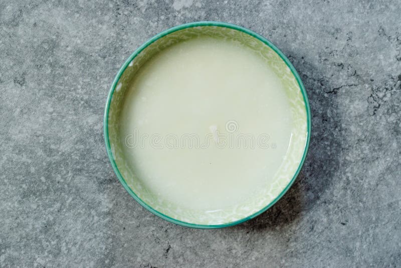 Organic Yogurt / Yoghurt Water Ready To Use in Bowl Stock Photo - Image ...