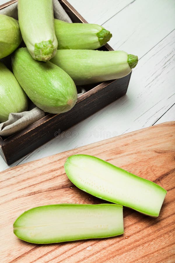 Agriculture Raw Squash, Marrow Zucchini. Copy Space for Text. Stock ...