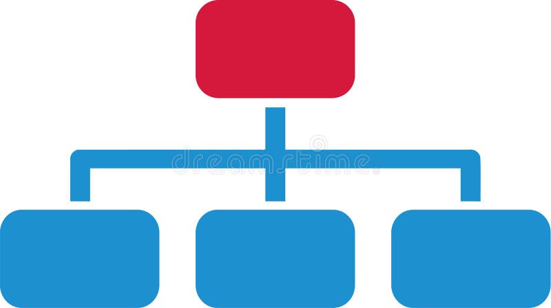 Organigram icon chart stock vector. Illustration of symbol - 107183414