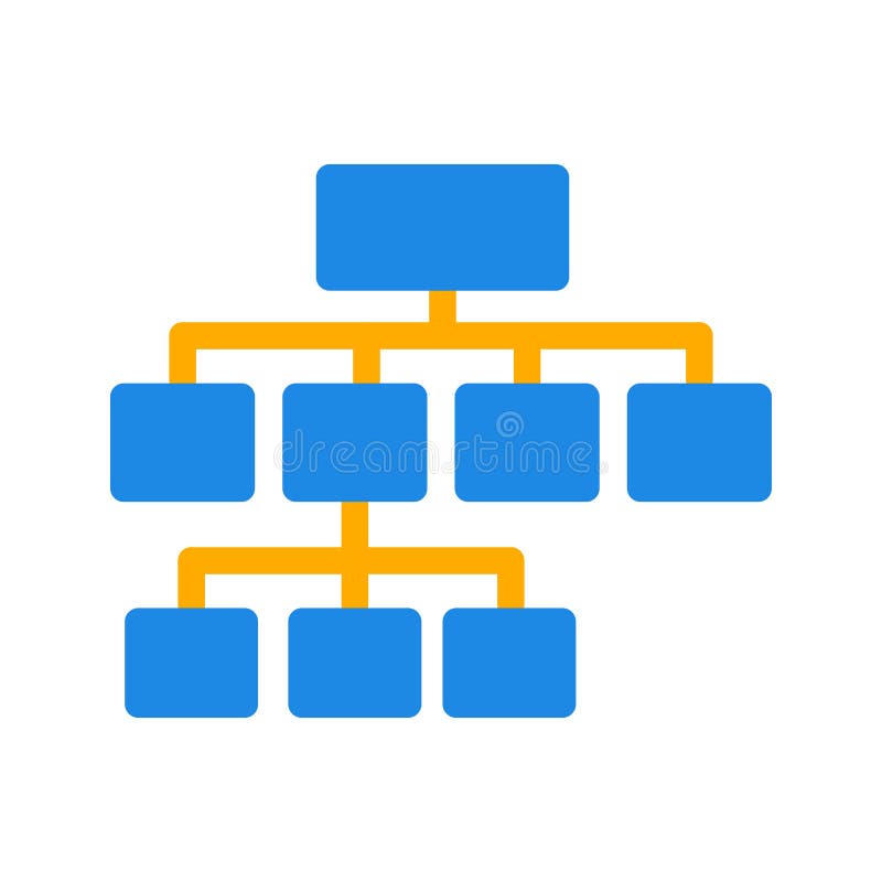 Organigramme illustration de vecteur. Illustration du hiérarchie - 90339070