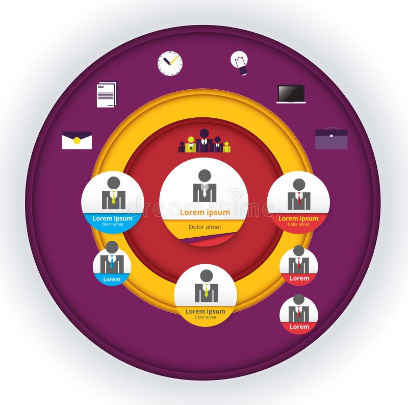 Organisation Chart. Corporate Relation Chart. ORG Tree. Vector Stock ...