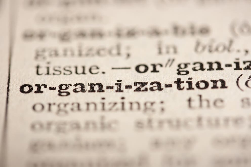 Organisation de mot image stock. Image du papier, détail - 16986715