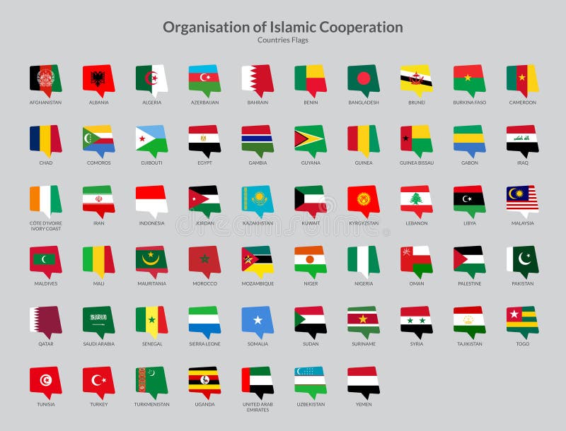 Muslim Countries Flags Stock Illustrations – 92 Muslim Countries Flags ...