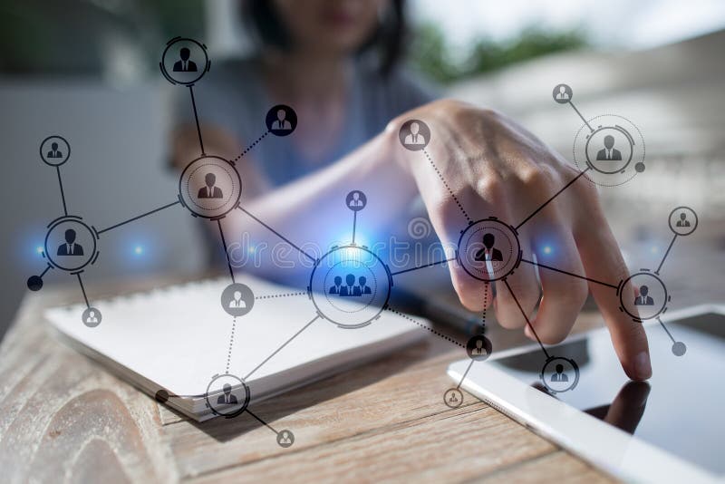 Organisation Structure. People`s Social Network. Business and ...