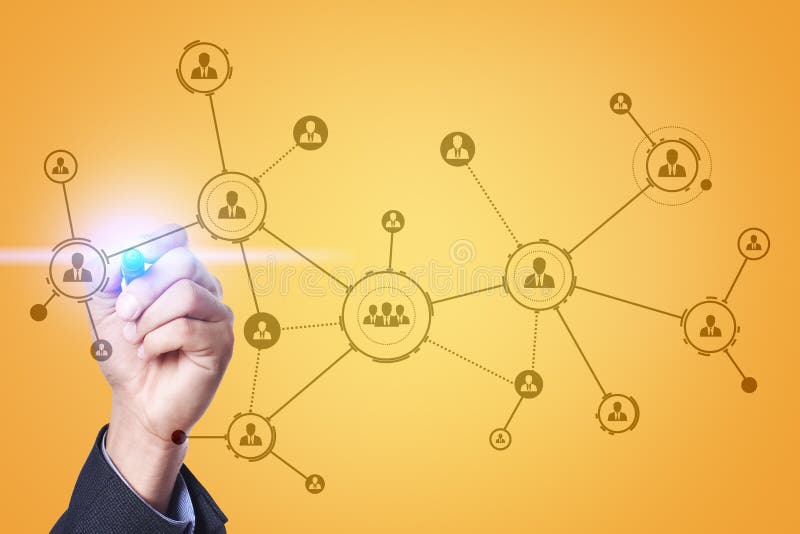 Organisation Structure. People`s Social Network. Business and ...