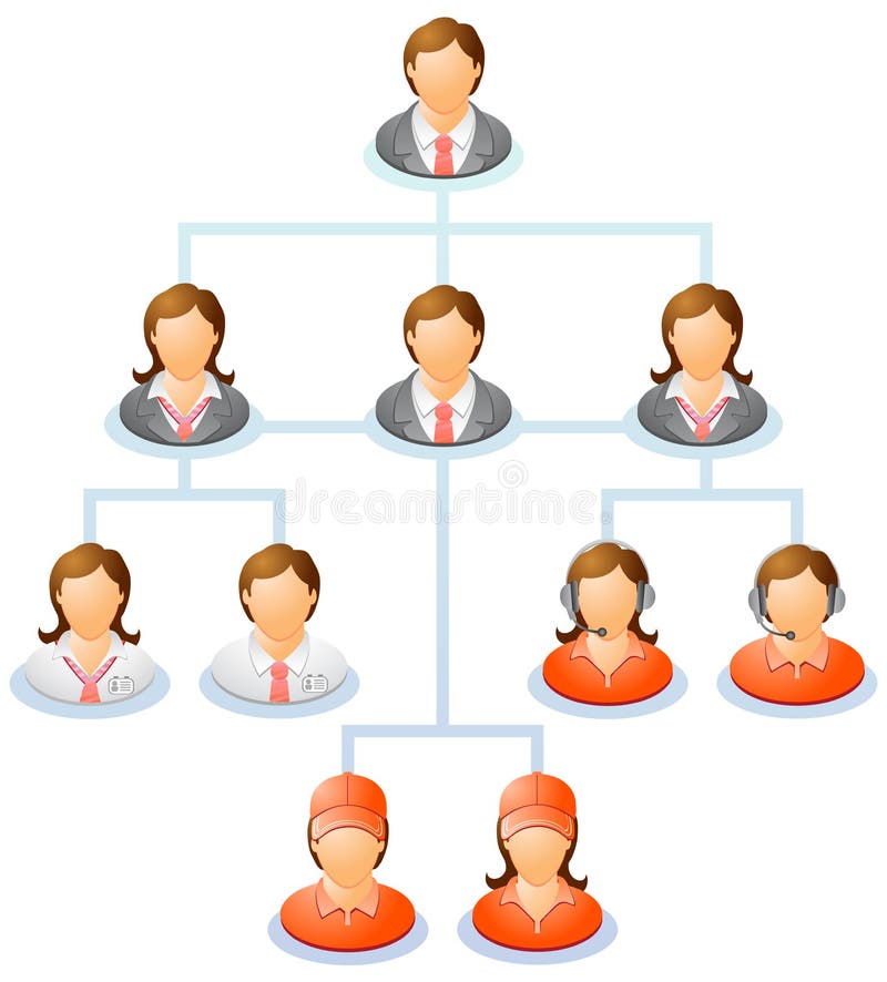 Organisationsdiagram vektor illustrationer. Illustration av ...