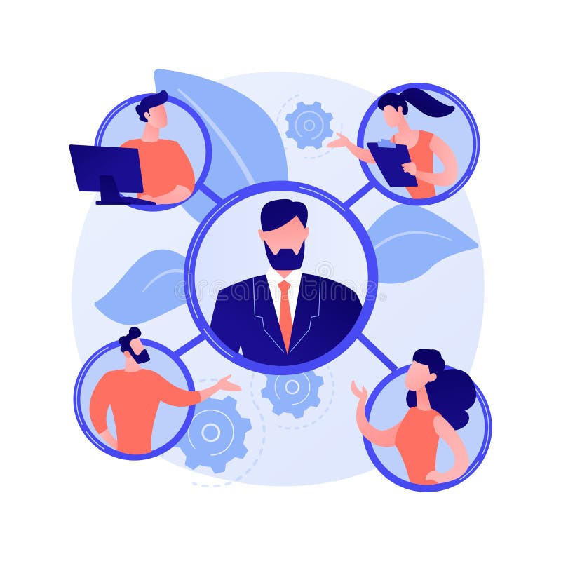 Organization Abstract Concept Vector Illustration. Stock Vector ...