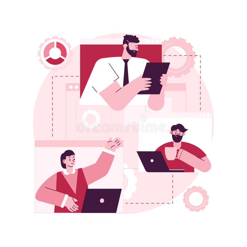 Organization Abstract Concept Vector Illustration. Stock Vector ...