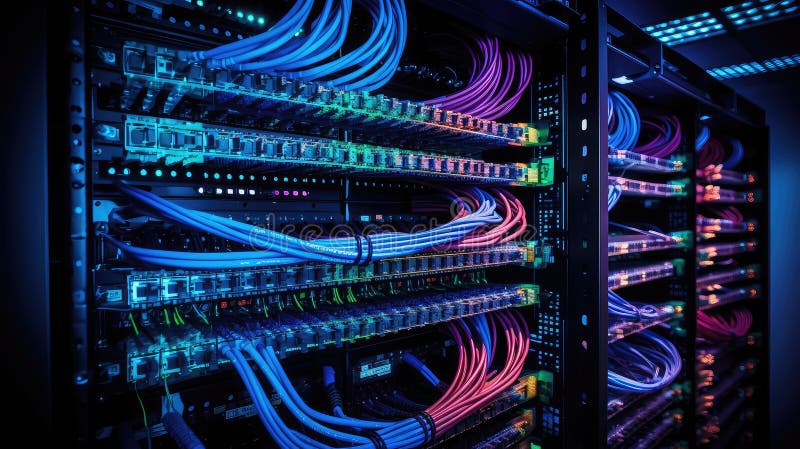 Organization Cabling Structured Stock Illustration - Illustration of ...