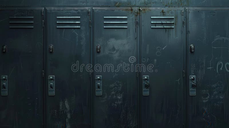 Organization in Chaos. Locker Room Clutter Concept Stock Photo - Image ...