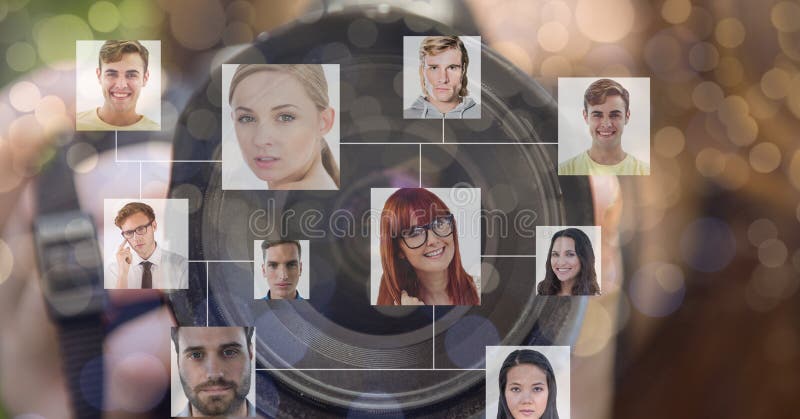 Organization Chart in Front of Camera Background Stock Photo - Image of ...