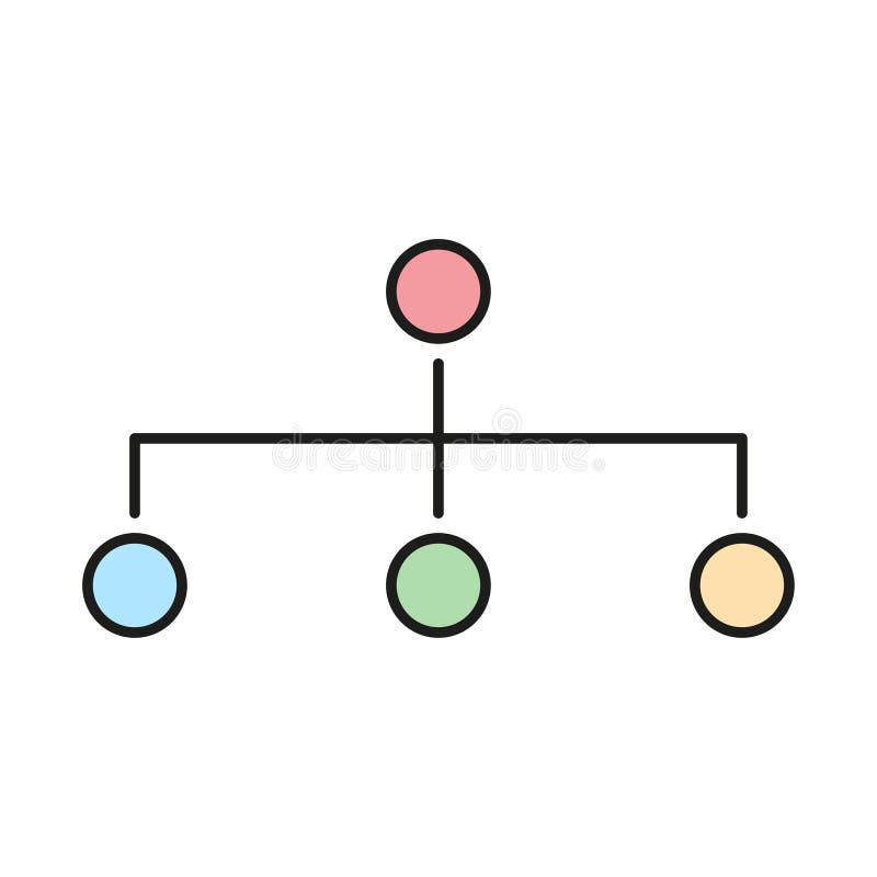Organization Chart Icon. Vector Illustration. Stock Image Stock Vector ...