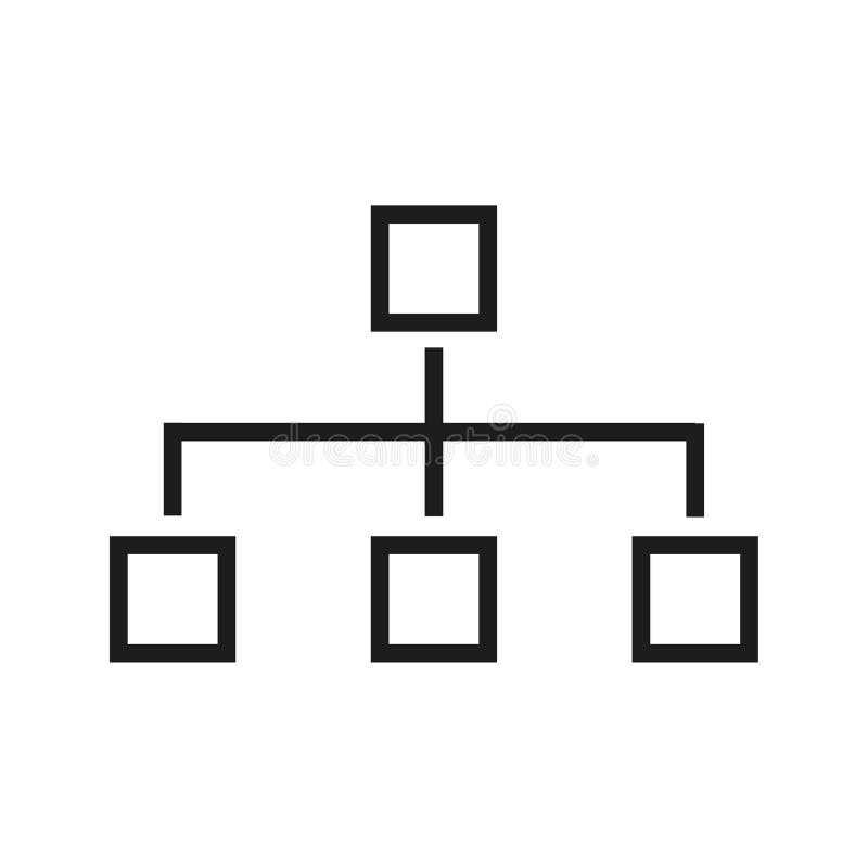 Organization Chart Icon. Vector Illustration. Stock Image Stock Vector ...