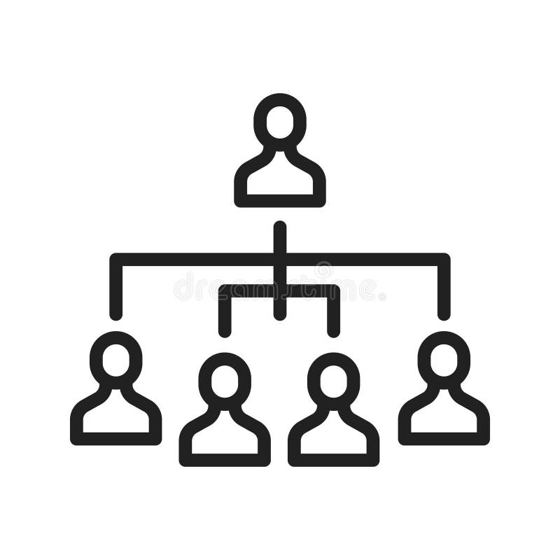 Organization Chart Icon Vector Image. Stock Vector - Illustration of ...
