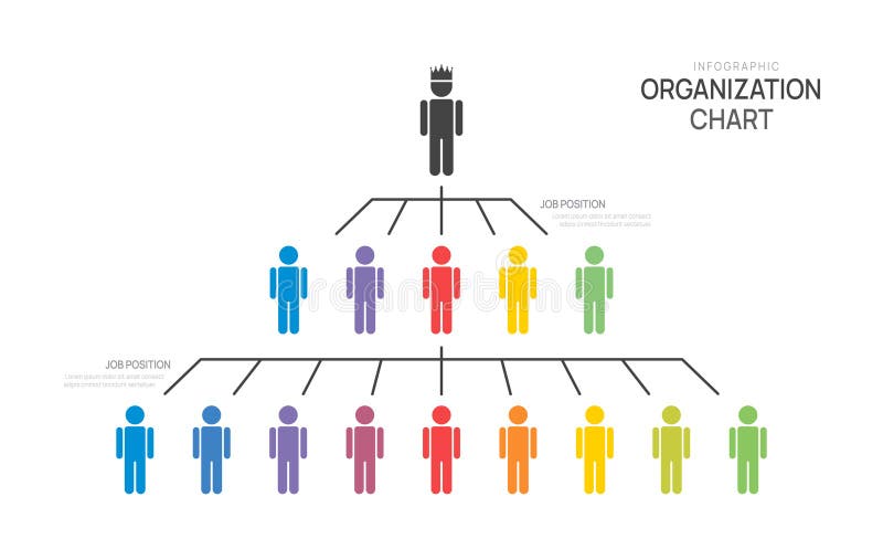 Organization Chart Infographic Pyramid Template for with Business ...
