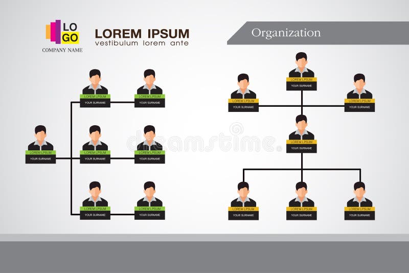 Organization Chart Infographics Stock Illustration - Illustration of ...