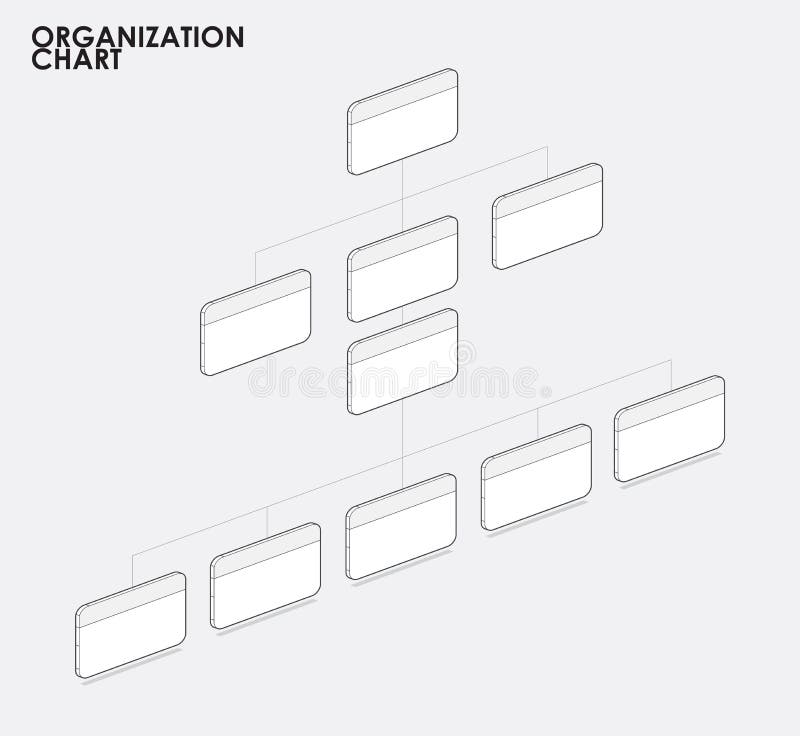 Organization Chart Infographics with Tree, Organization Chart Te Stock ...
