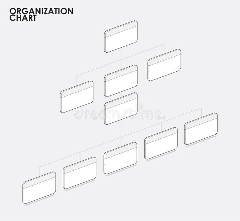 Organization Chart Infographics with Tree, Organization Chart Te Stock ...