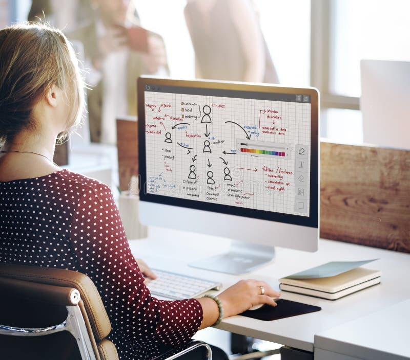 Organization Chart Management Planning Concept Stock Photo - Image of ...