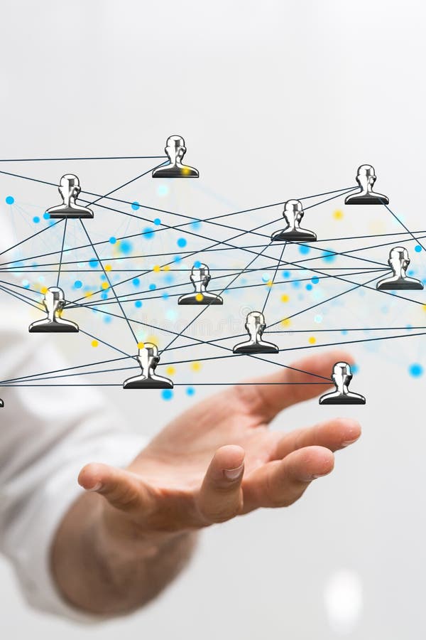 Organization Chart Team Concept Networking Stock Image - Image of group ...
