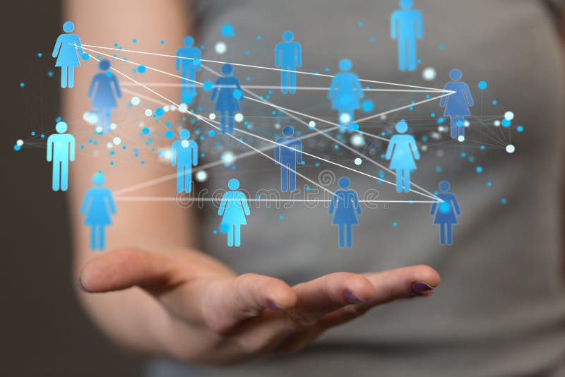 Organization Chart Team Concept Networking Stock Photo - Image of group ...