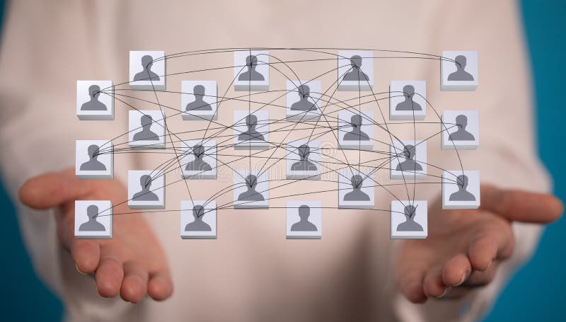 Organization Chart Team Concept Networking Group Stock Image - Image of ...