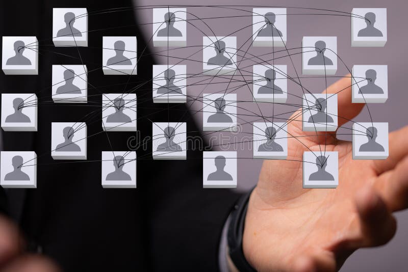 Organization Chart Team Concept Networking Group Stock Image - Image of ...