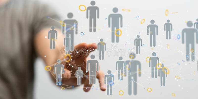 Organization Chart Team Concept Networking Stock Photo - Image of ...