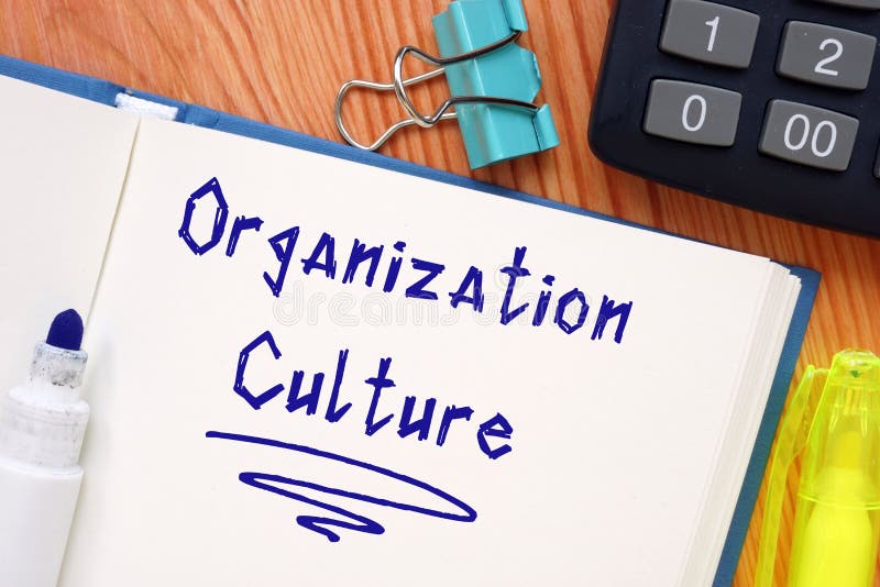 Organization Culture Phrase on the Piece of Paper Stock Image - Image ...