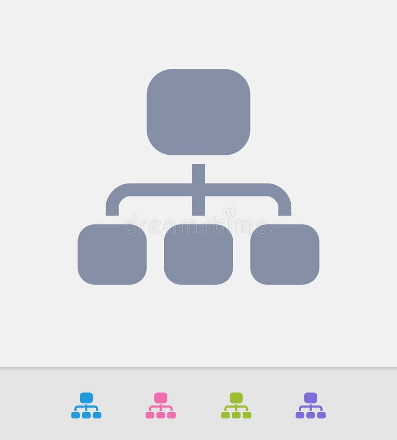 Organization Diagram - Granite Icons Stock Vector - Illustration of ...