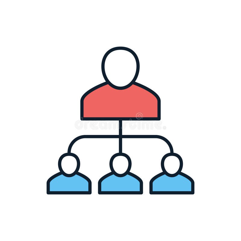 Organization Flat Related Vector Icon Stock Vector - Illustration of ...