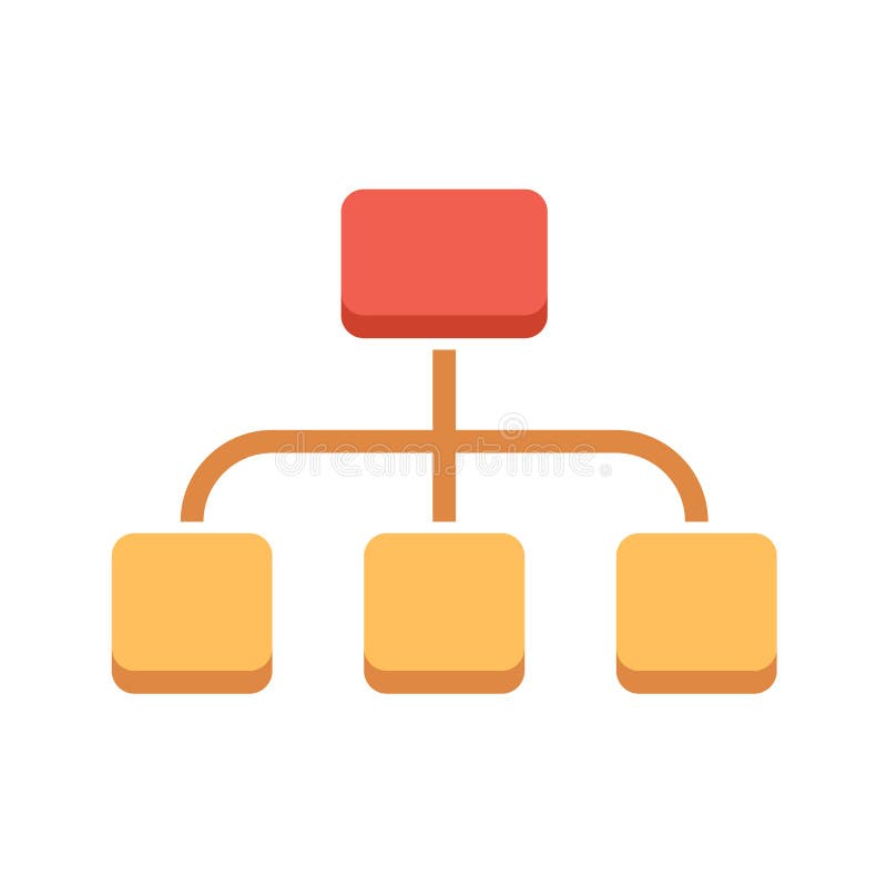 Organization Flat Vector Icon Stock Vector - Illustration of info ...