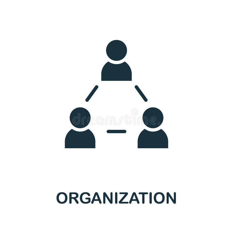 Organization Icon. Monochrome Simple Element from Soft Skill Collection ...
