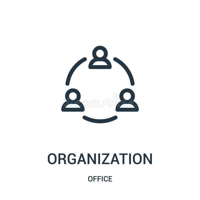 Organization Icon. Monochrome Simple Company Structure Icon for ...