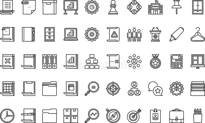 Organization Icons Icons Simple Vector Icon. Illustration Symbol Design ...