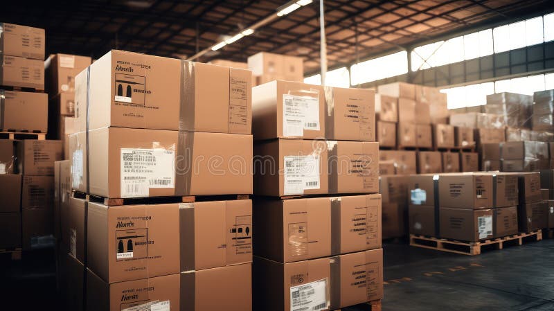 Organization Inventory Boxes Stock Illustration - Illustration of ...