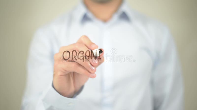 Organization , Man Writing on Transparent Wall Stock Video - Video of ...