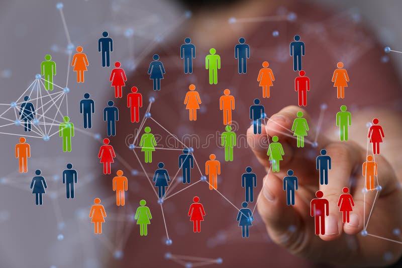 Organization Network Team Concept Networking. Stock Image - Image of ...