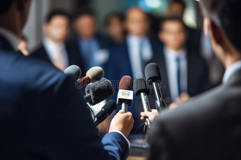 Organization Representative Speaking. AI Generated Stock Illustration ...