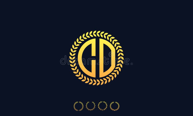 Organization Rounded Initial Letters CO Logo Stock Vector ...